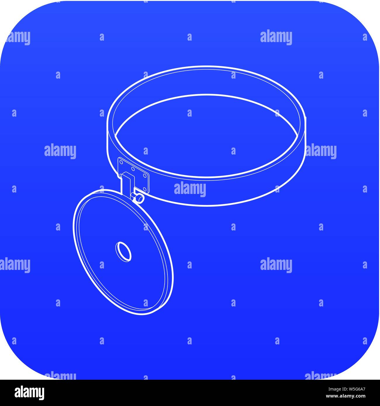 Headlamp reflector icon blue vector Stock Vector Image & Art - Alamy