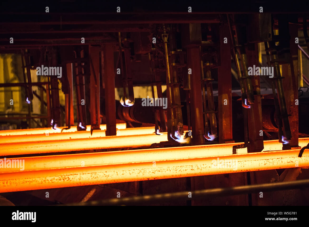 Hot billet bloom continuous casting, also called strand casting Stock ...