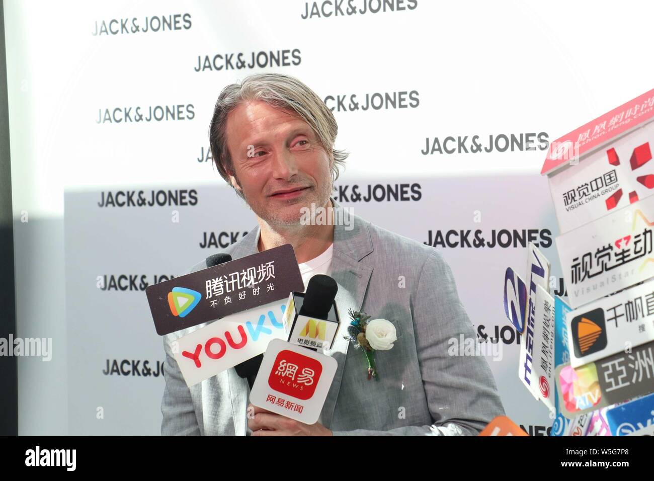 Danish actor mads mikkelsen attends hi-res stock photography and images ...