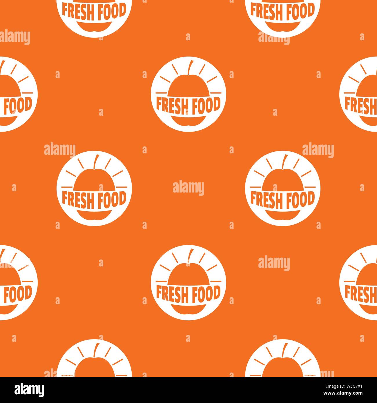 New fresh food pattern vector orange Stock Vector Image & Art - Alamy
