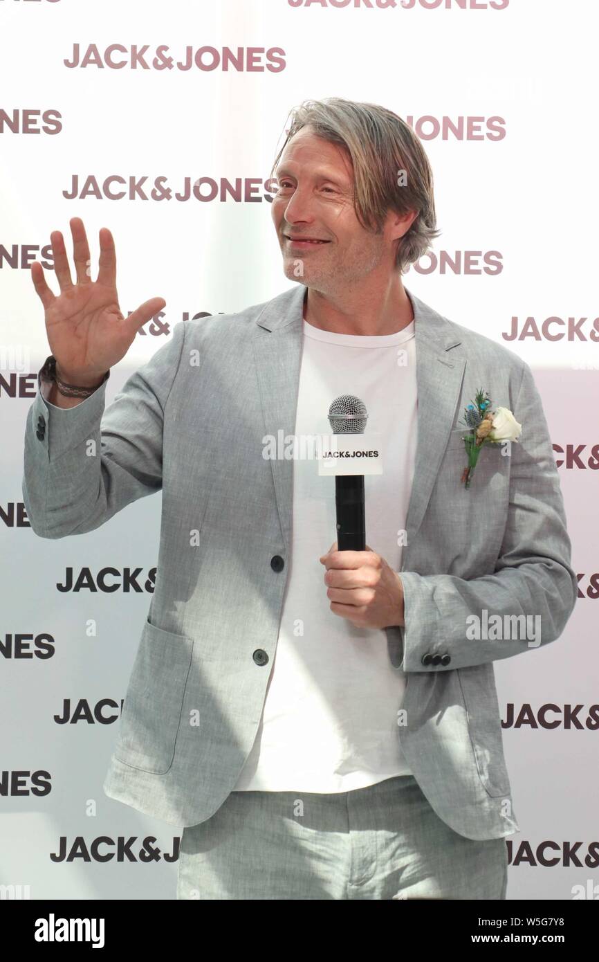 Danish actor Mads Mikkelsen attends a fan meeting and promotional event ...