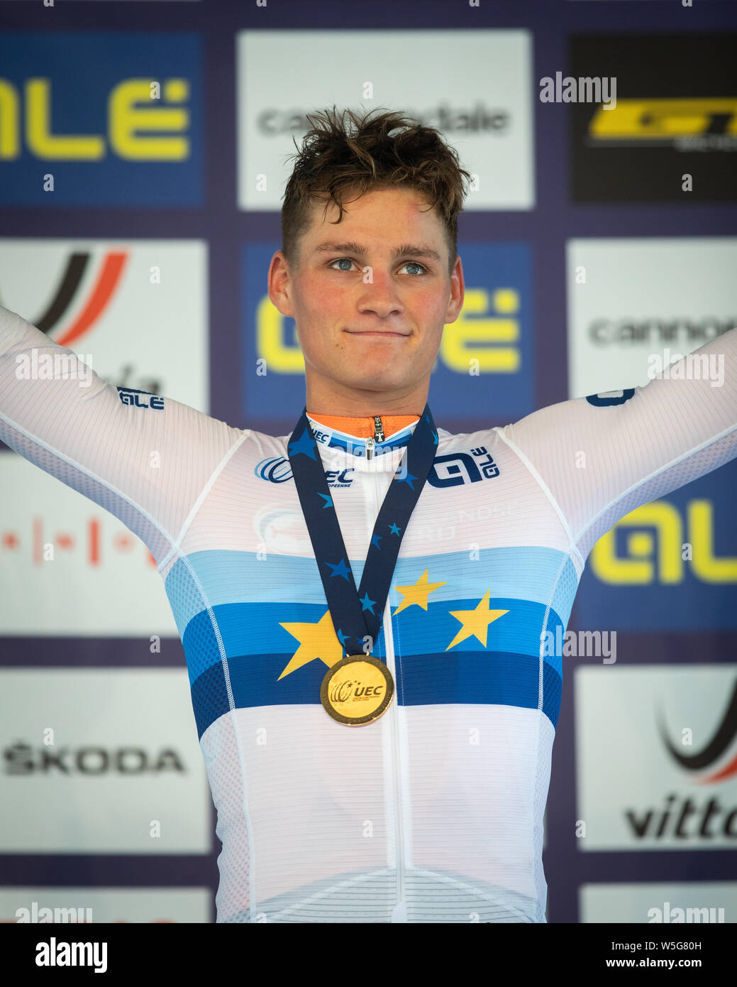Gold medalist Netherland's Mathieu van der Poel during the men elite ...