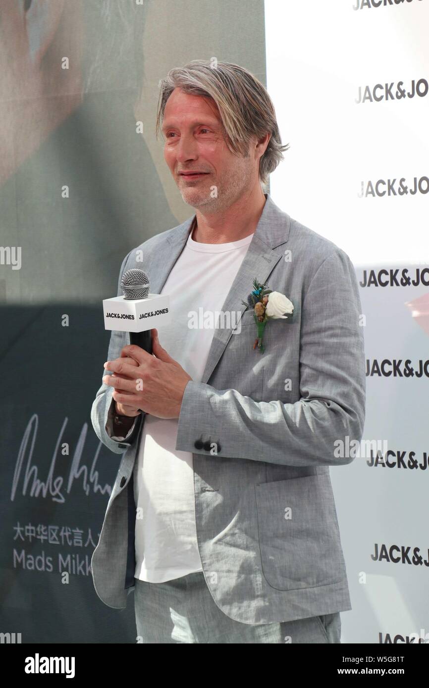 Danish actor Mads Mikkelsen attends a fan meeting and promotional event ...