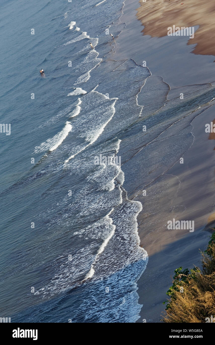 Aerial view of Bhatye Beach Ratnagiri, Maharashtra, India Stock Photo ...