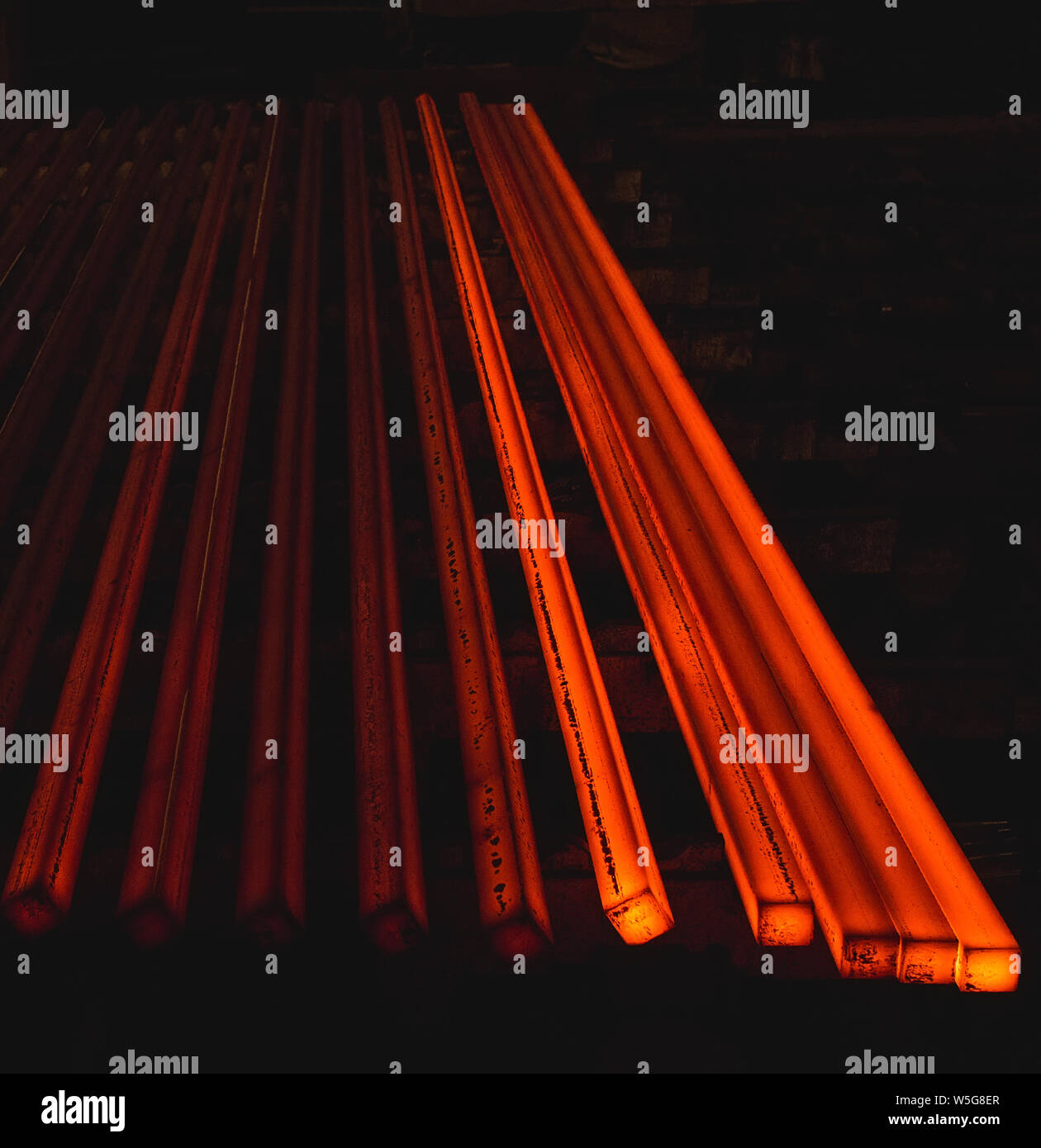 Hot billet bloom continuous casting, also called strand casting Stock ...