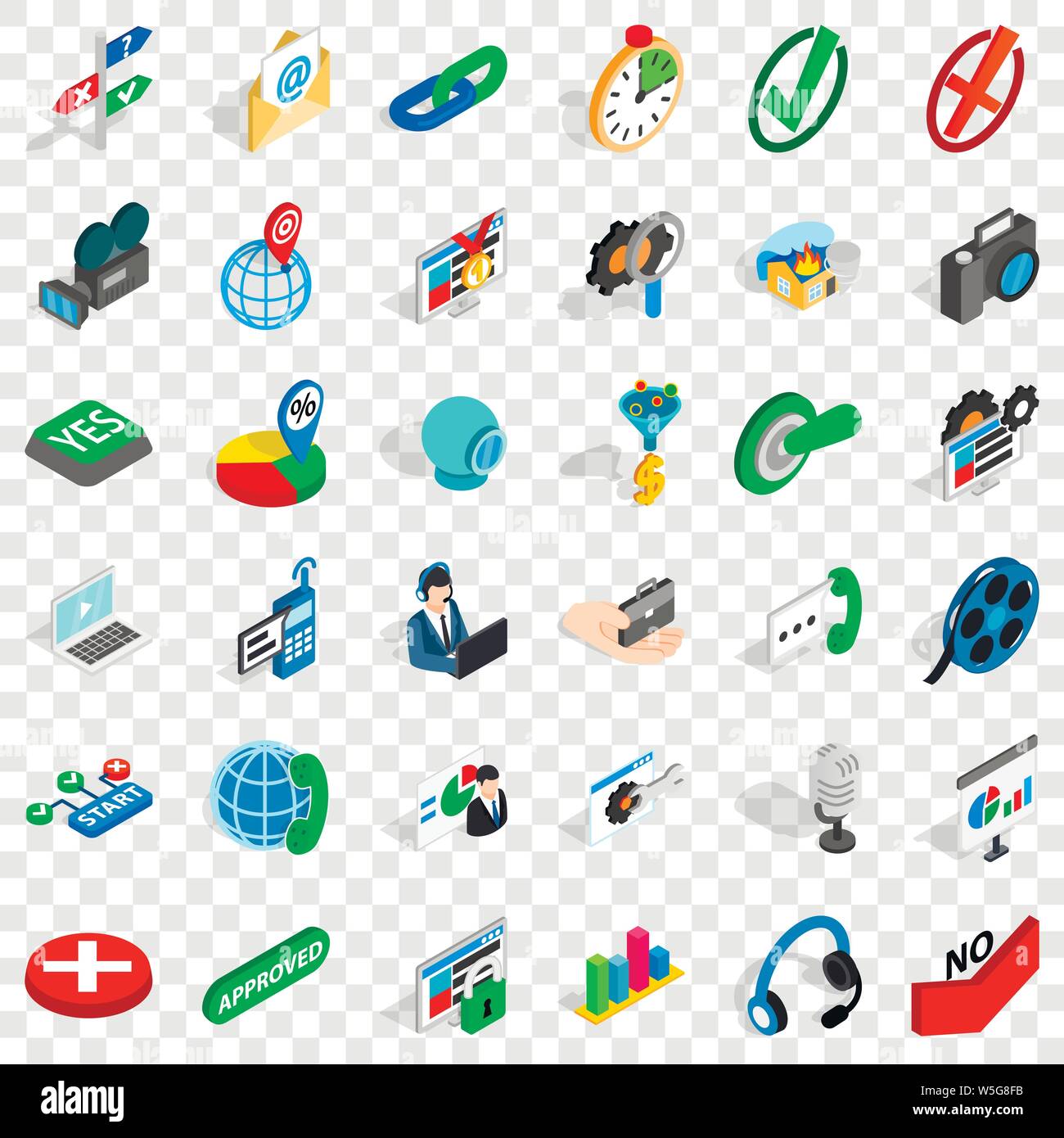 Science exploration icons set, isometric style Stock Vector Image & Art ...