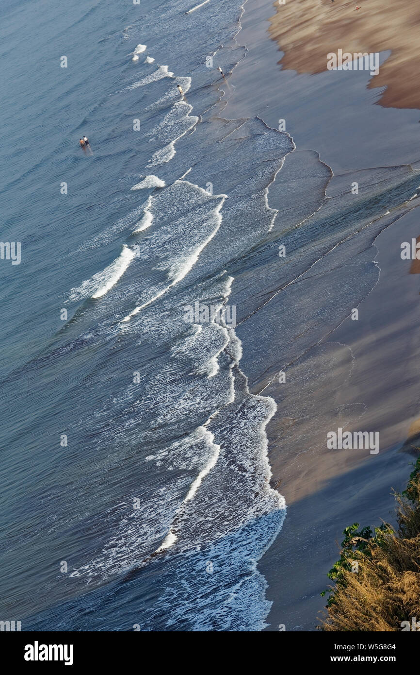 Aerial view of Bhatye Beach Ratnagiri, Maharashtra, India Stock Photo ...