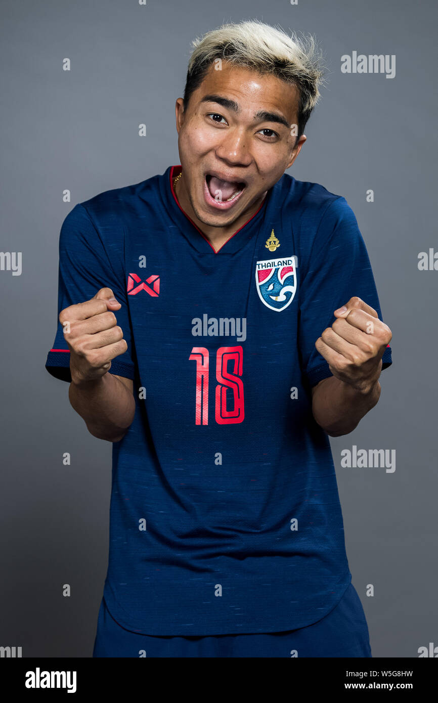 Portrait of Chanathip Songkrasin of Thailand national men's football ...