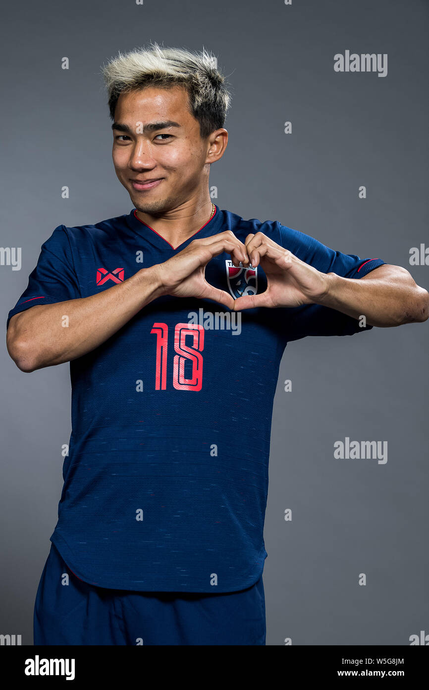 Portrait of Chanathip Songkrasin of Thailand national men's football ...
