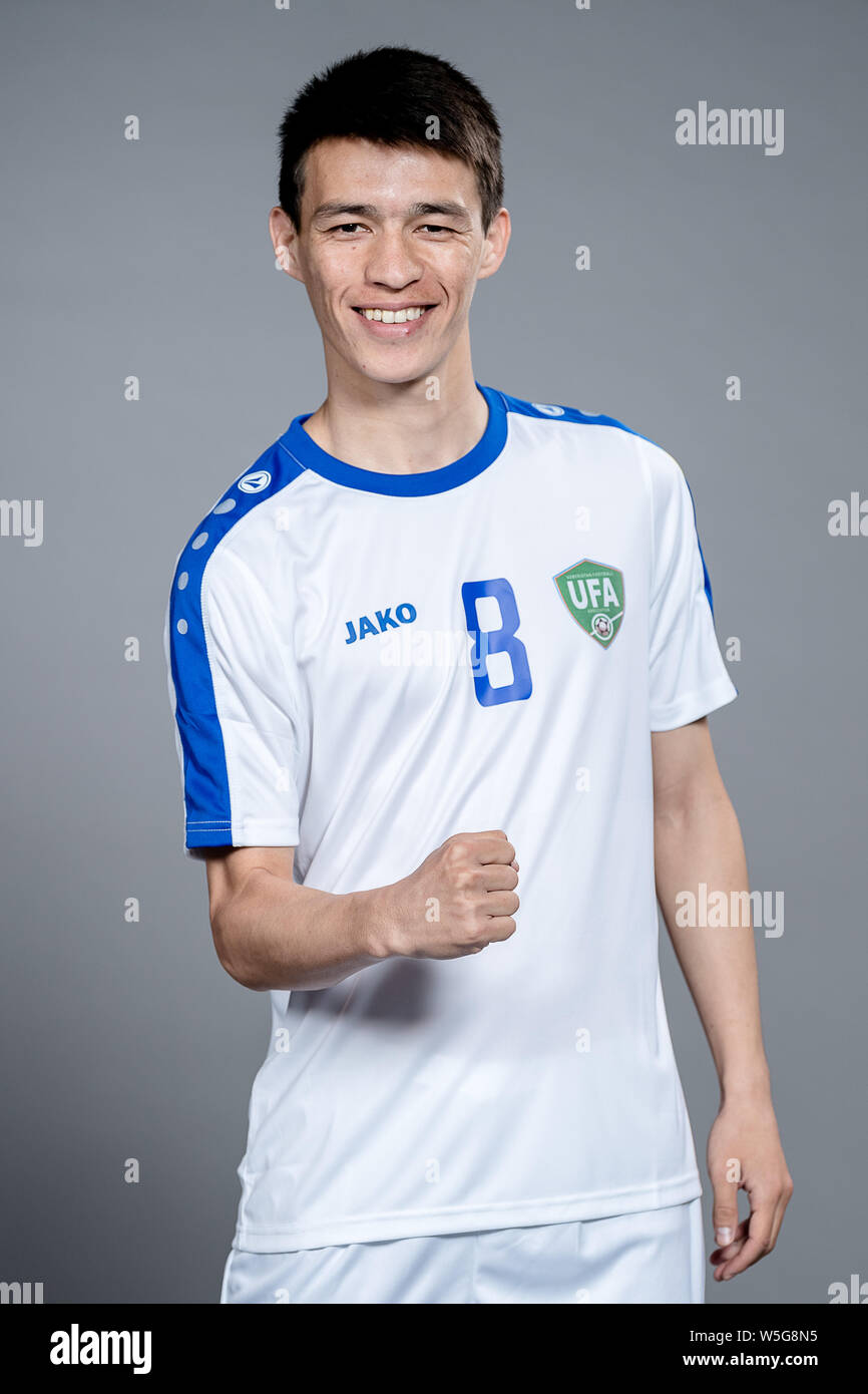 Creative portrait of Ikromjon Alibaev of Uzbekistan national football ...