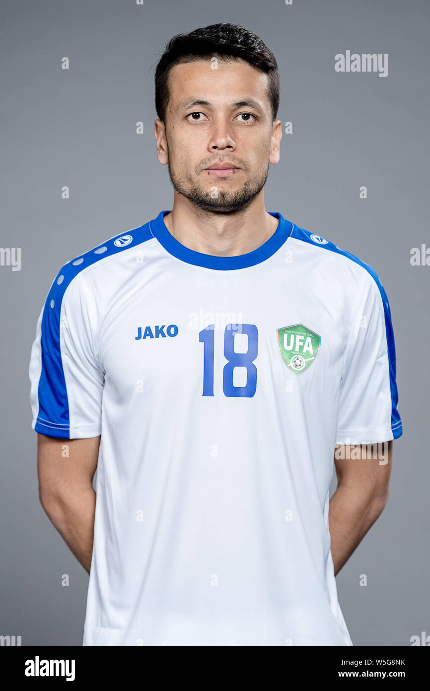 Portrait of Fozil Musaev of Uzbekistan national football team for the ...