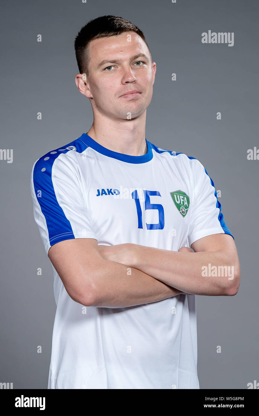 Portrait of Egor Krimets of Uzbekistan national football team for the ...