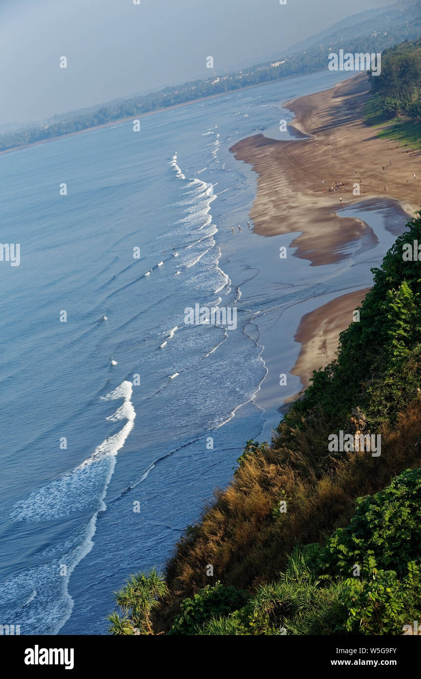 Aerial view of Bhatye Beach Ratnagiri, Maharashtra, India Stock Photo ...