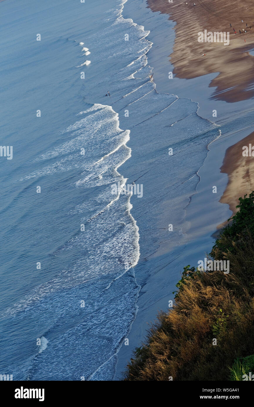 Aerial view of Bhatye Beach Ratnagiri, Maharashtra, India Stock Photo ...
