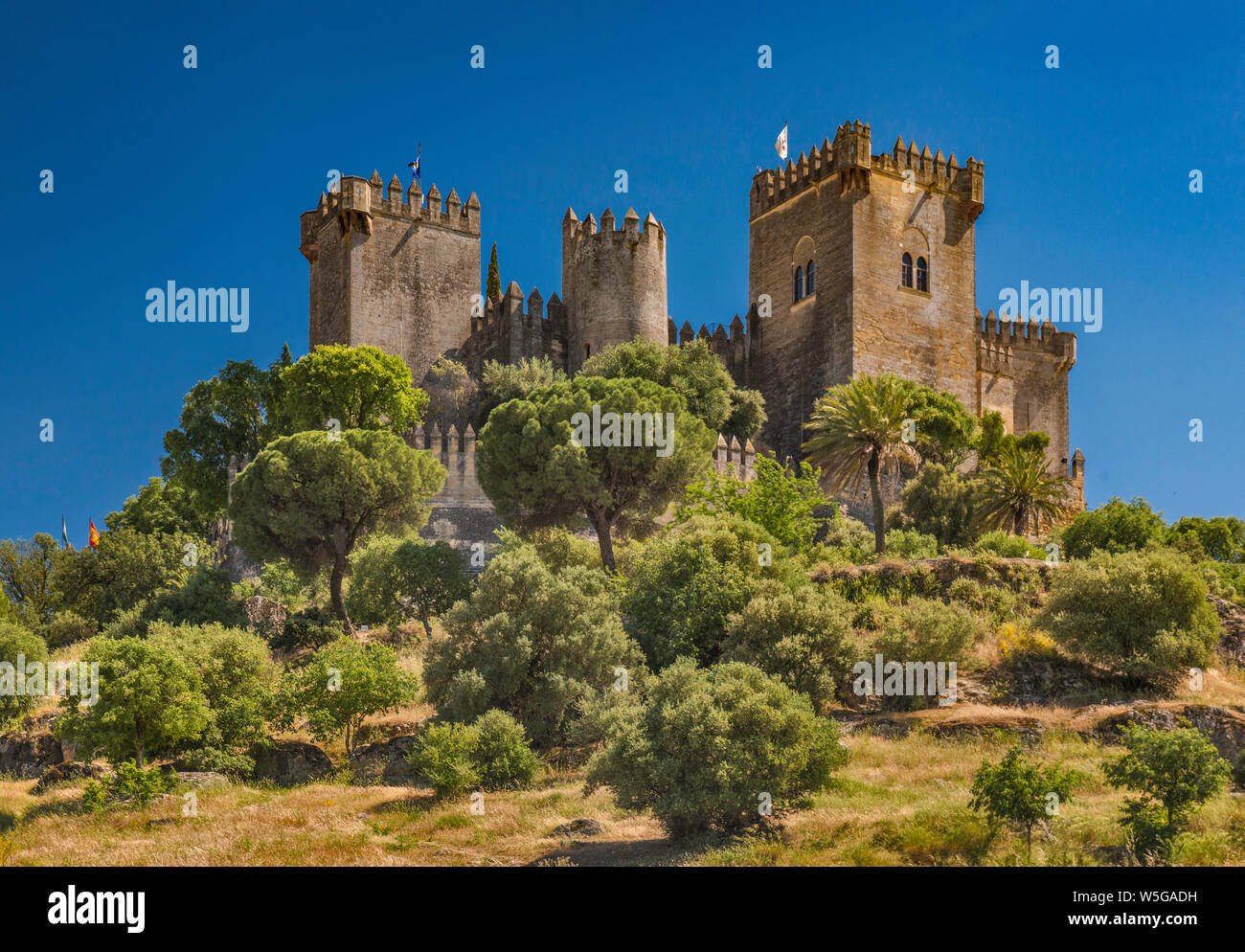 Castillo de Almodóvar, Moorish castle in Almodovar del Rio, Cordoba ...