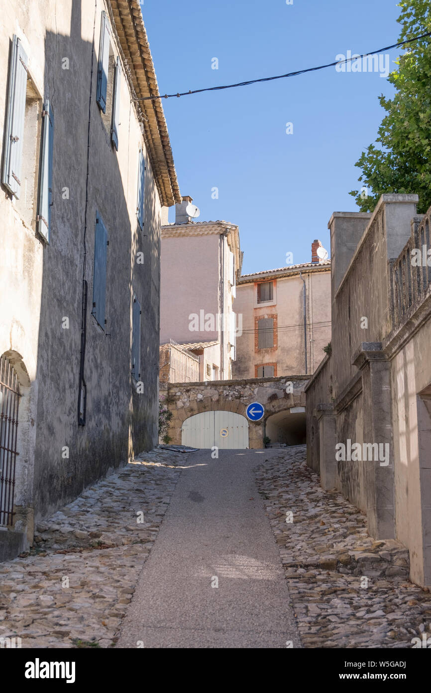 The medieval village of Sablet in The Vaucluse, Provence-Alpes-Cote d ...
