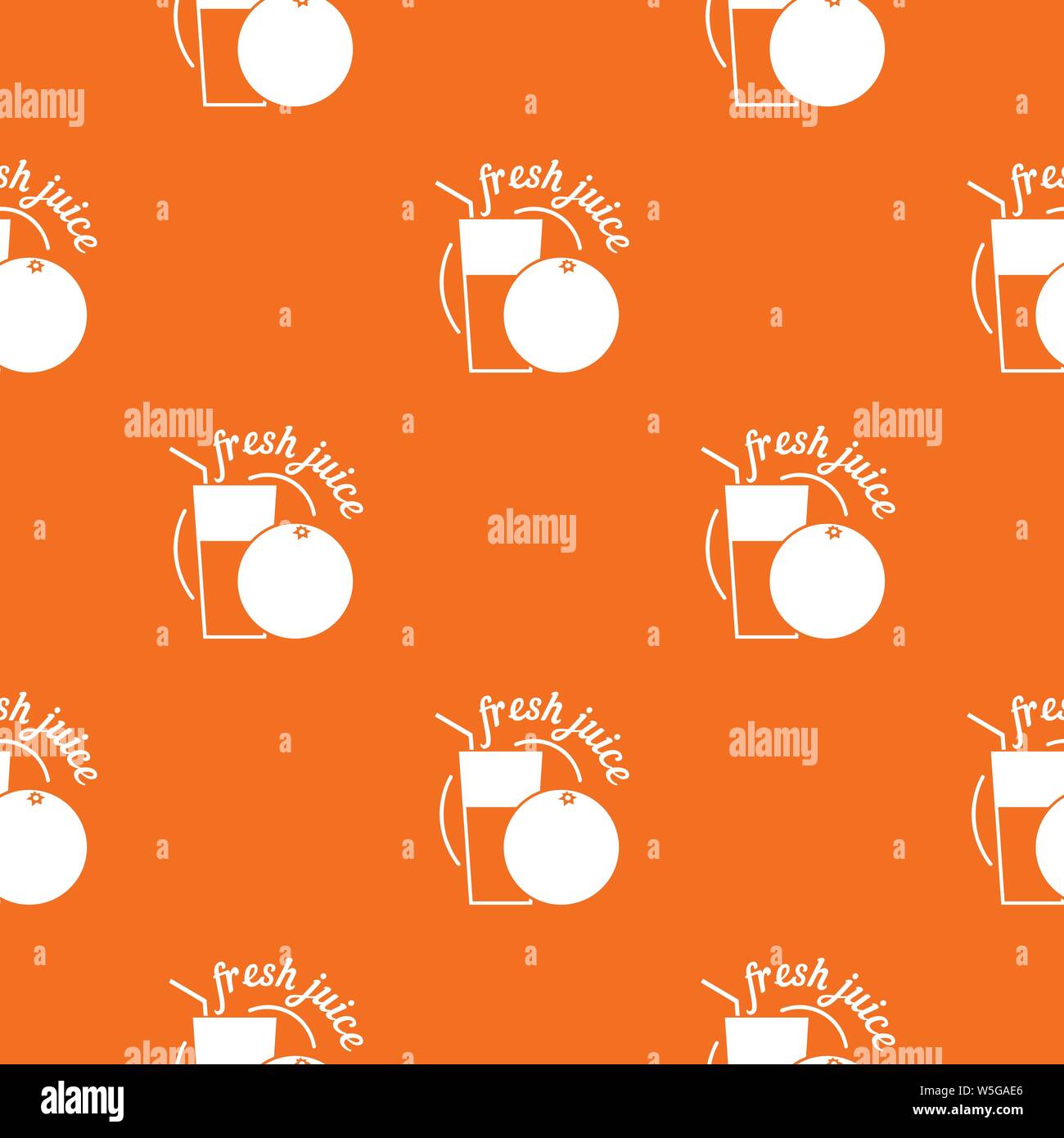 Fresh juice pattern vector orange Stock Vector Image & Art - Alamy