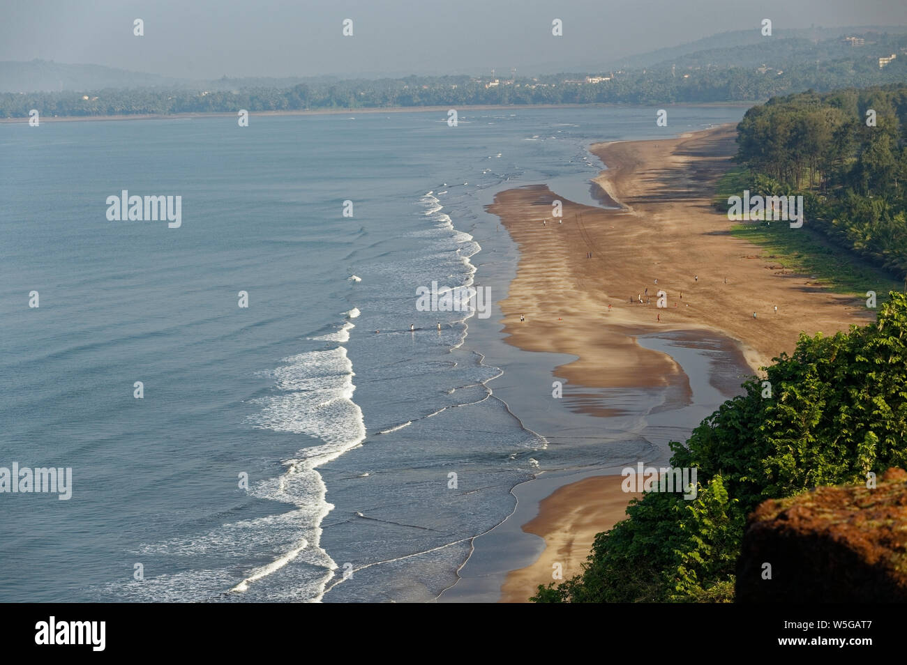 Aerial view of Bhatye Beach Ratnagiri, Maharashtra, India Stock Photo ...