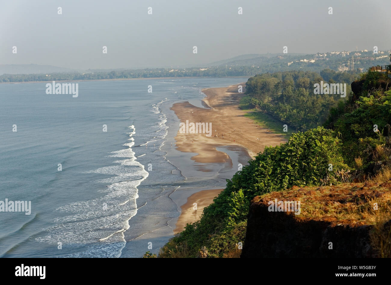 Aerial view of Bhatye Beach Ratnagiri, Maharashtra, India Stock Photo ...