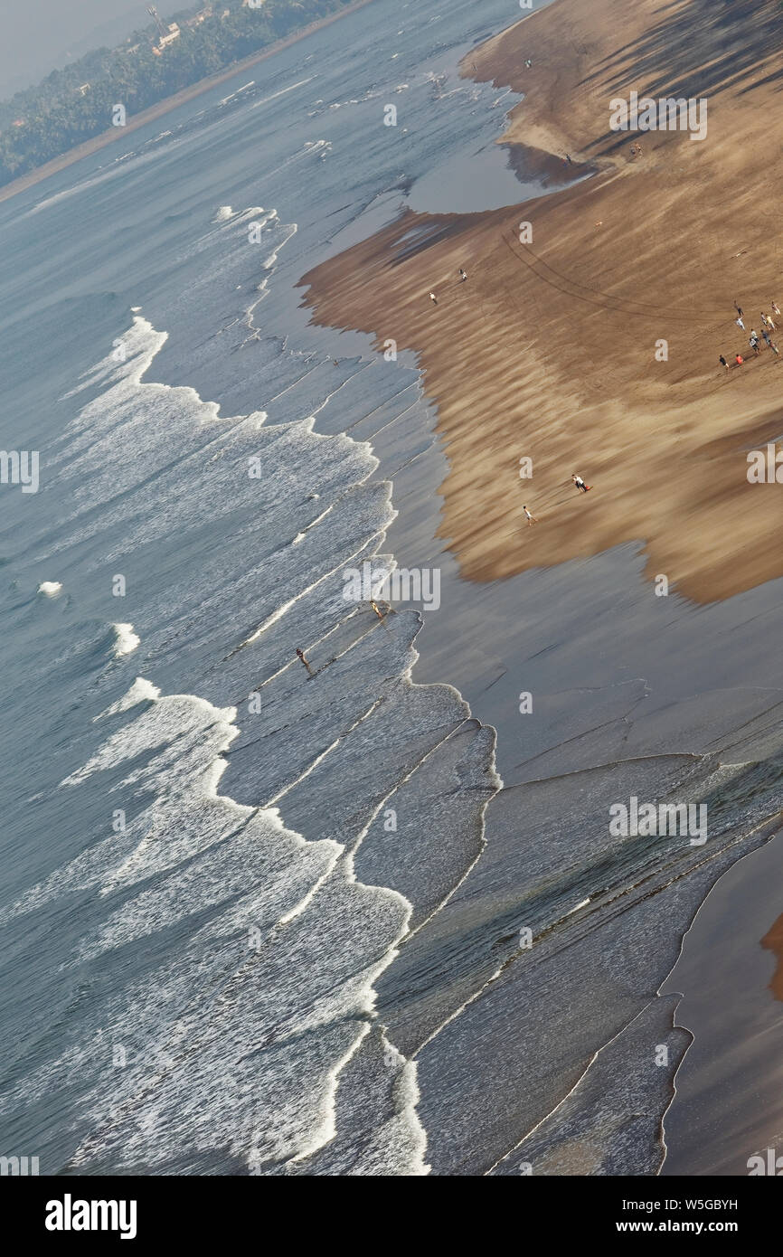 Aerial view of Bhatye Beach Ratnagiri, Maharashtra, India Stock Photo ...