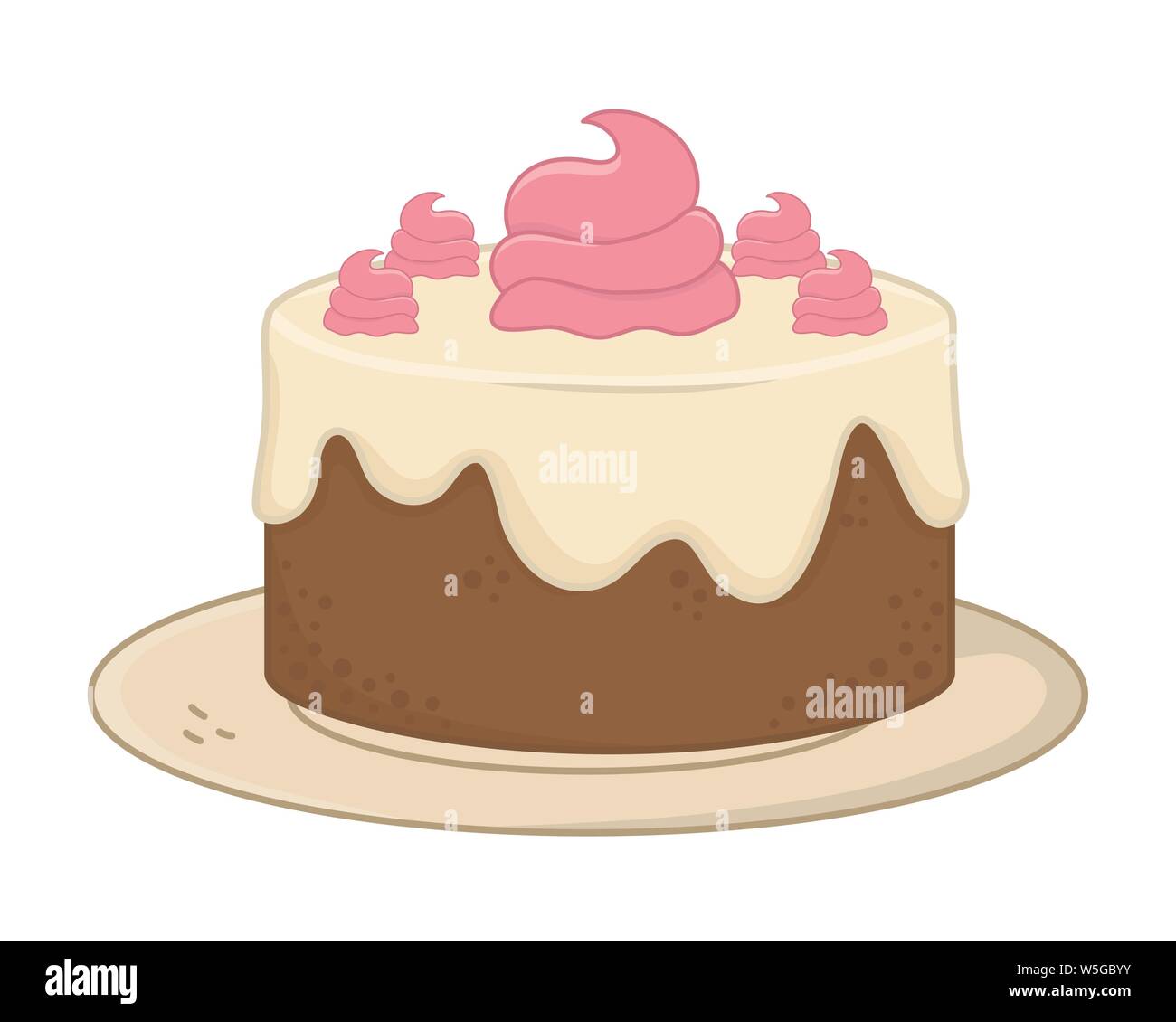 Sweet cake design, dessert food delicious sugar snack and tasty theme ...