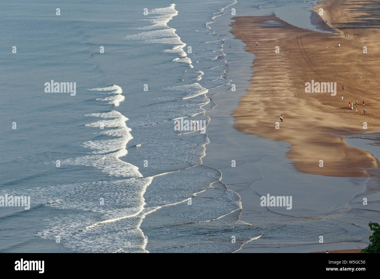 Aerial view of Bhatye Beach Ratnagiri, Maharashtra, India Stock Photo ...