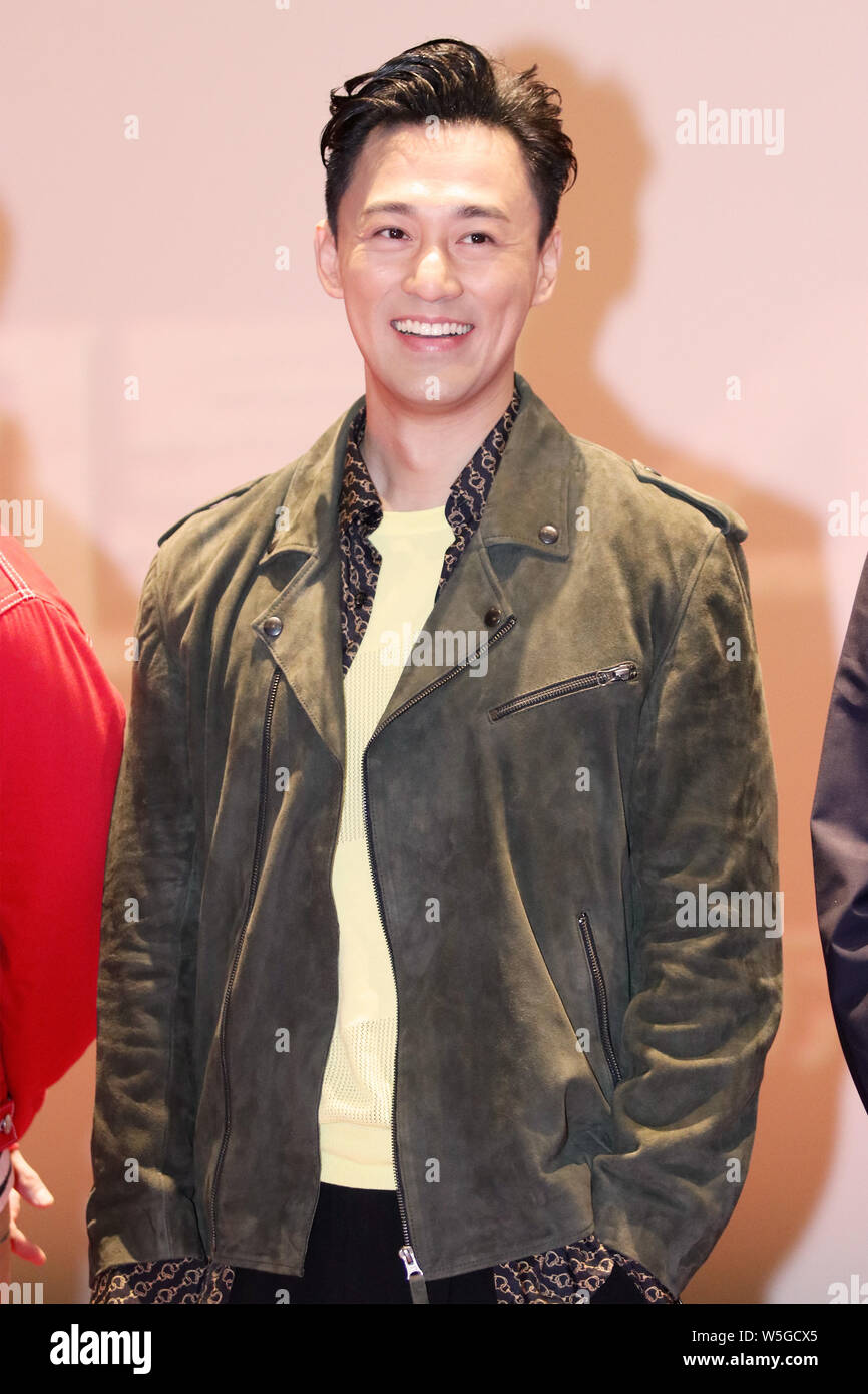 Hong Kong singer and actor Raymond Lam attends a press conference for ...