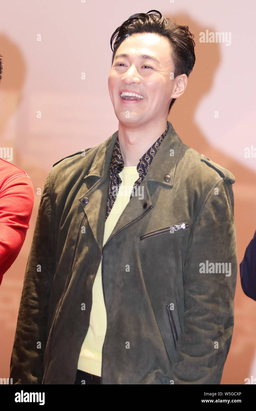 Hong Kong singer and actor Raymond Lam attends a press conference for ...