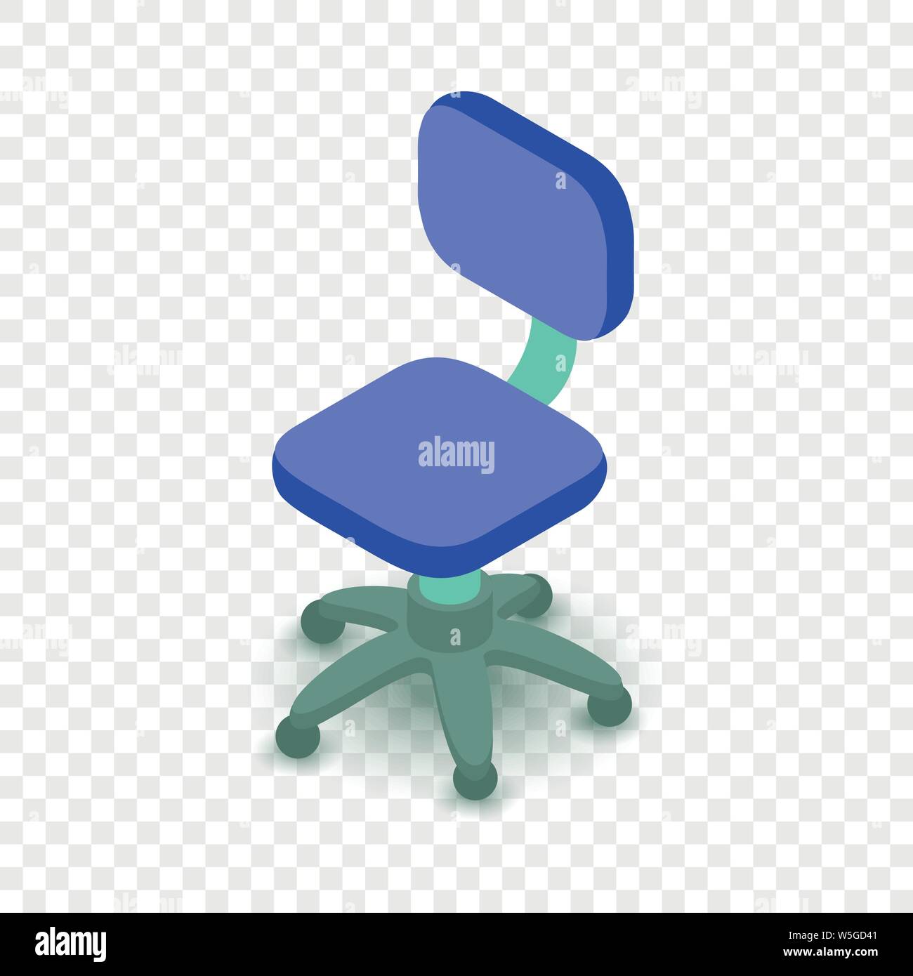 Blue chair icon, isometric 3d style Stock Vector Image & Art - Alamy
