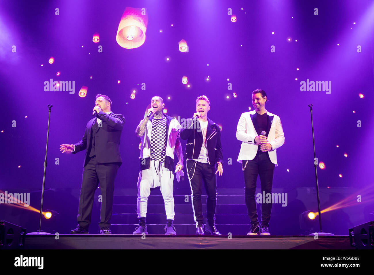 Keith Duffy, Stephen Gately, Mikey Graham, Ronan Keating, and Shane ...