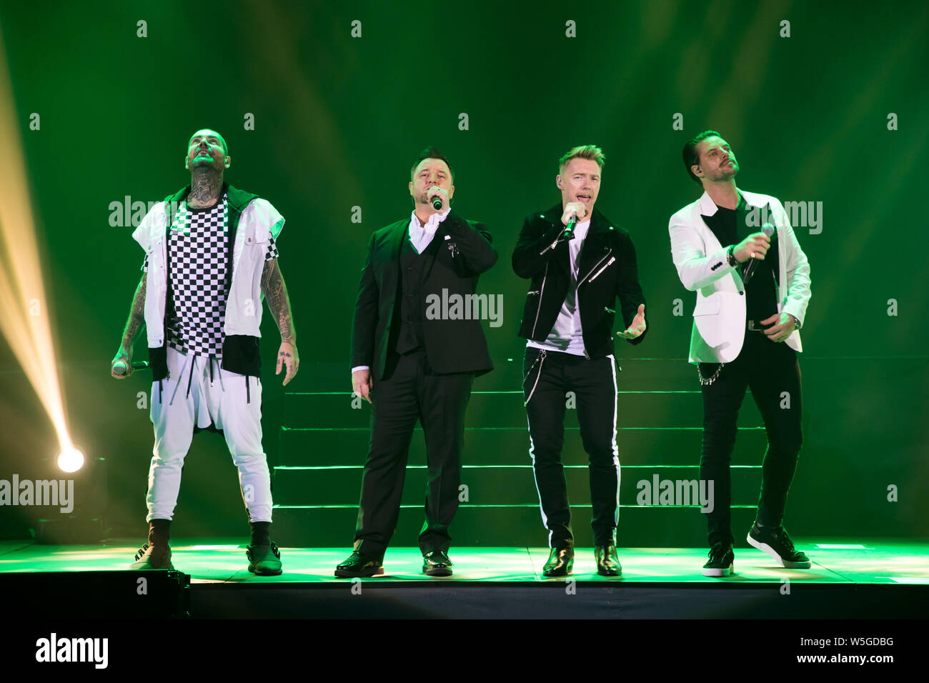 Keith Duffy, Stephen Gately, Mikey Graham, Ronan Keating, and Shane ...