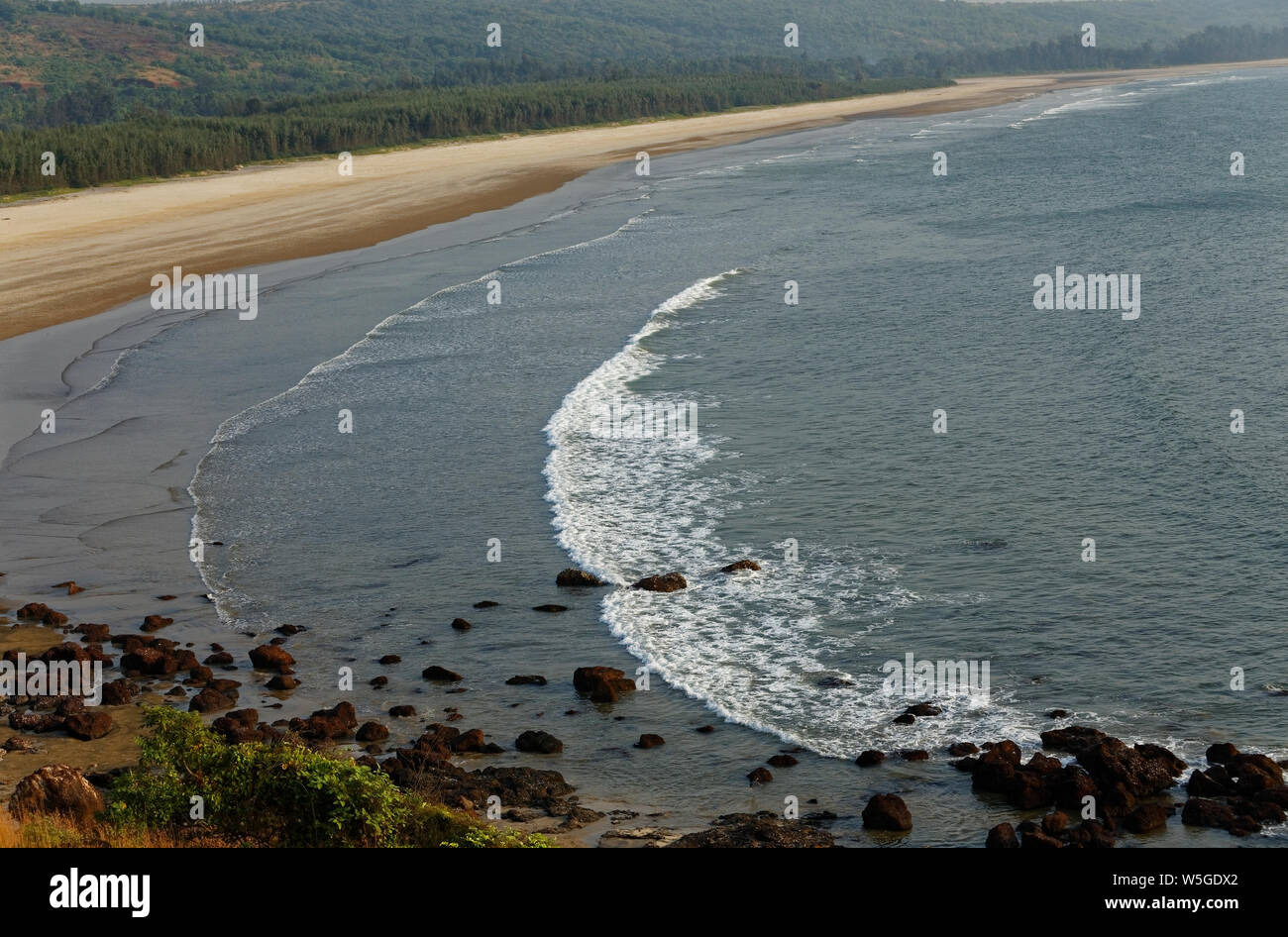 Ganpatipule beach extended part towards Ratnagiri, Maharashtra, India ...