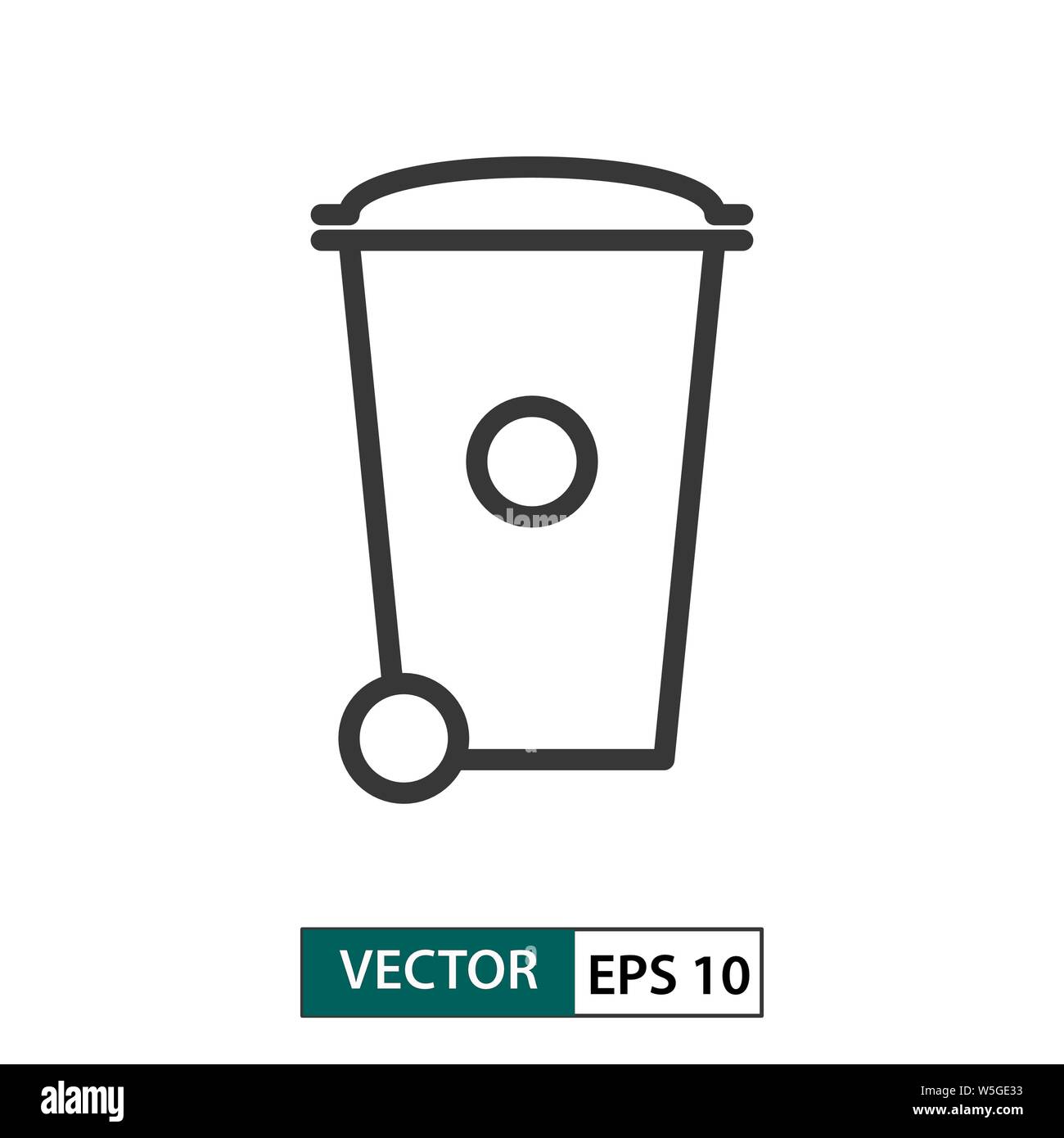 Refuse bin vector vectors hi-res stock photography and images - Alamy