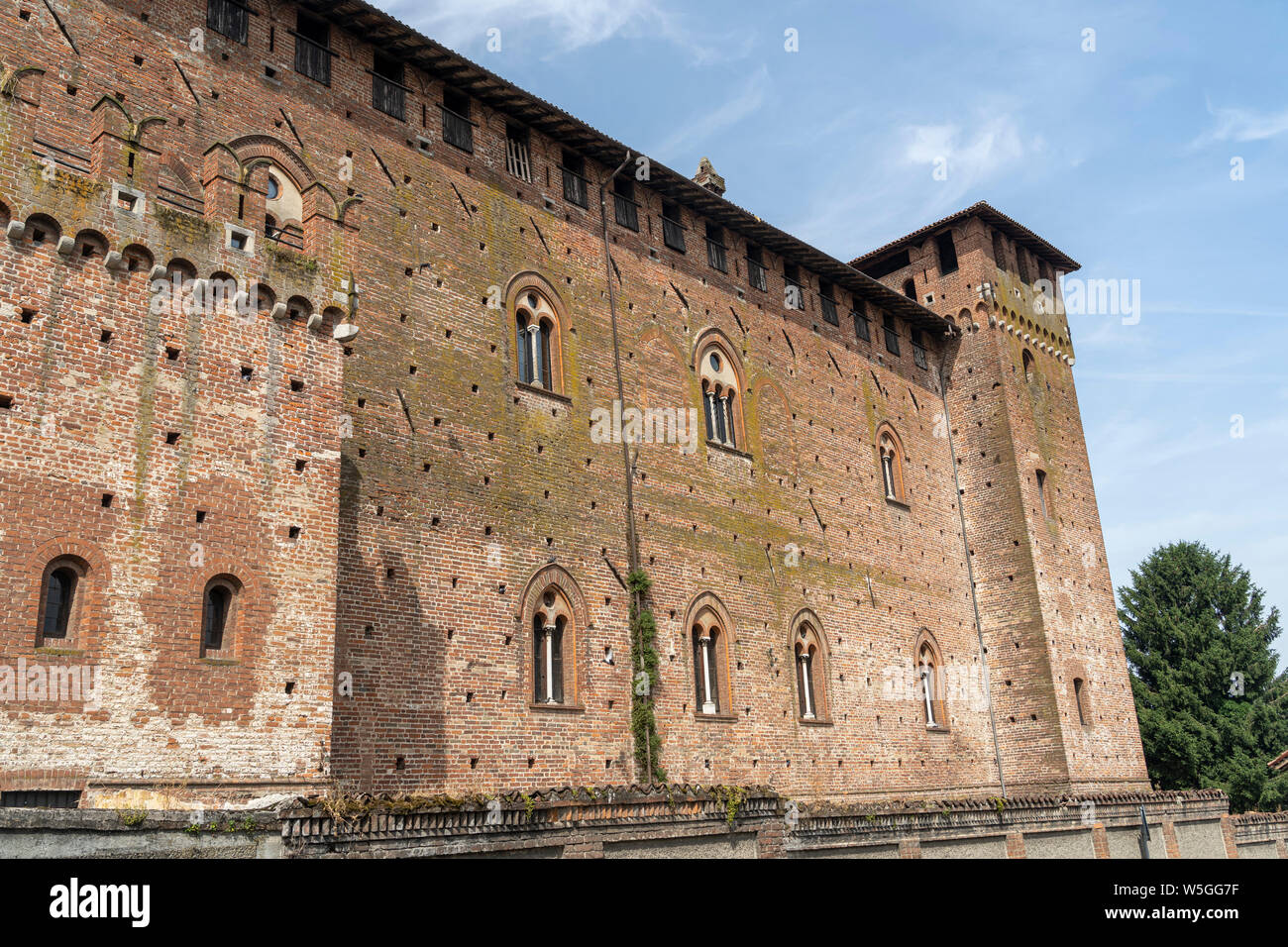 Sant Angelo Lodigiano, Lodi, Lombardy, Italy: exterior of the medieval ...