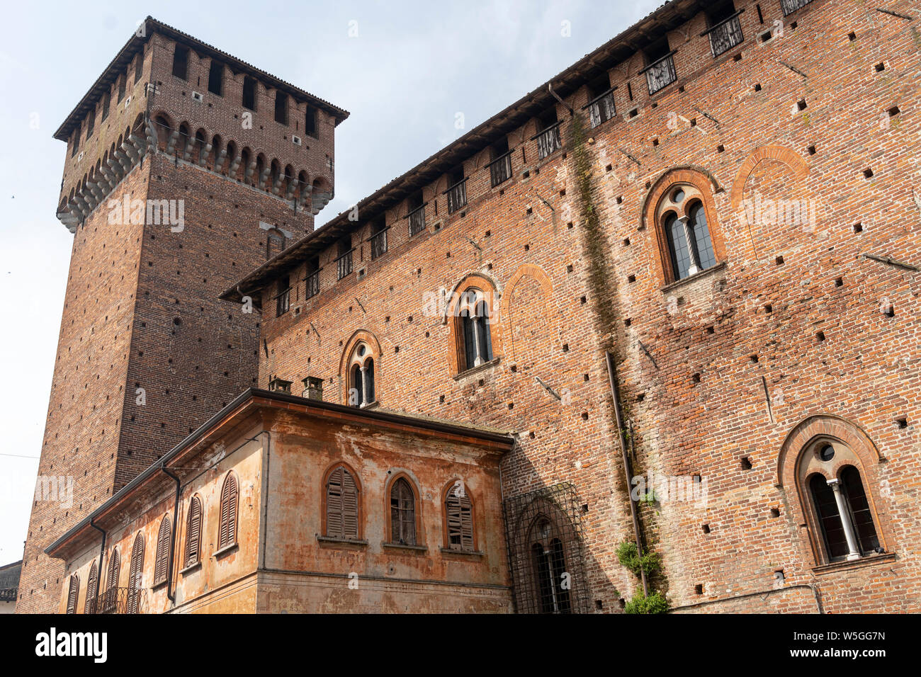Sant Angelo Lodigiano, Lodi, Lombardy, Italy: exterior of the medieval ...