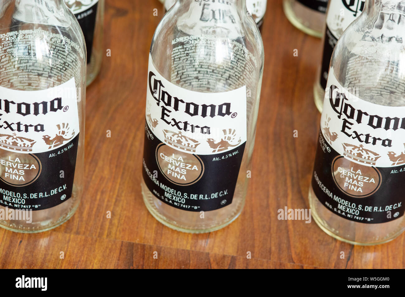 Empty corona lager bottles hi-res stock photography and images - Alamy