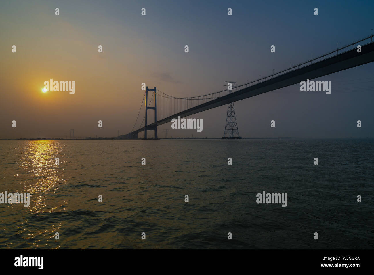 Humen Bridge Pearl River Night