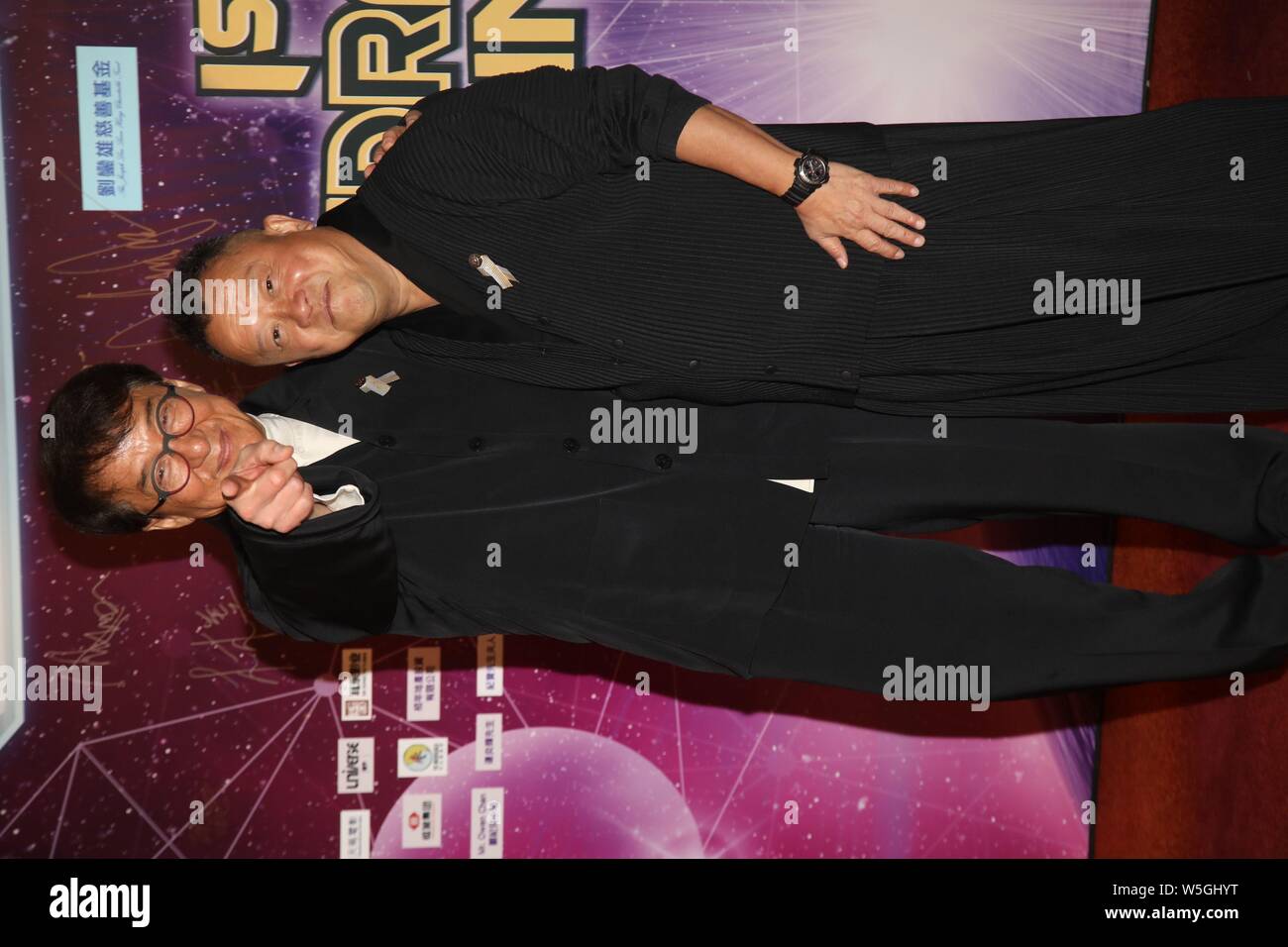 **HONG KONG OUT**Hong Kong kungfu star Jackie Chan, left, and Hong Kong ...