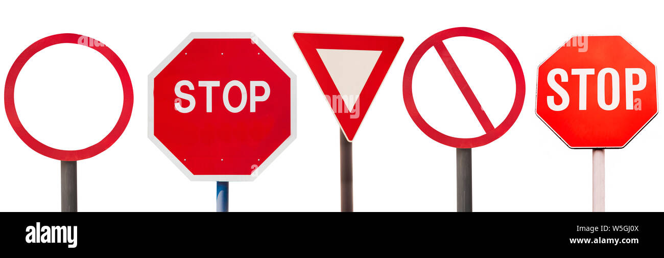 Traffic signs Cut Out Stock Images & Pictures - Alamy