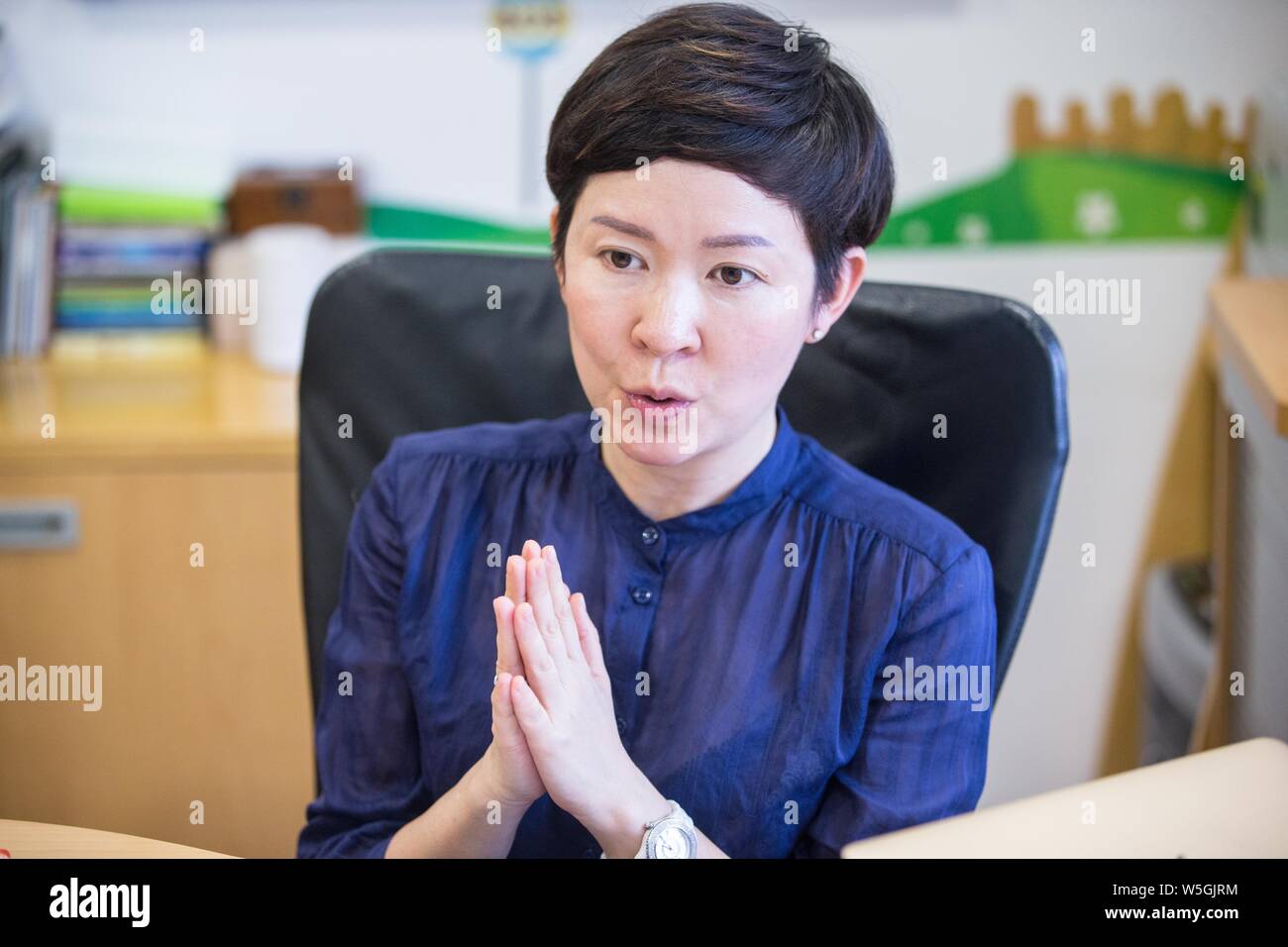 --FILE--Trudy Dai Shan, Chief Customer Officer (CCO) of Chinese e-commerce giant Alibaba Group ...