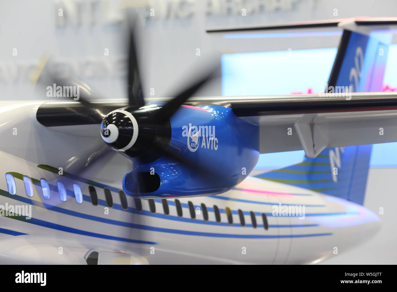 --FILE--A model of the Xinzhou-700 (Modern Ark 700 or MA700) turboprop ...