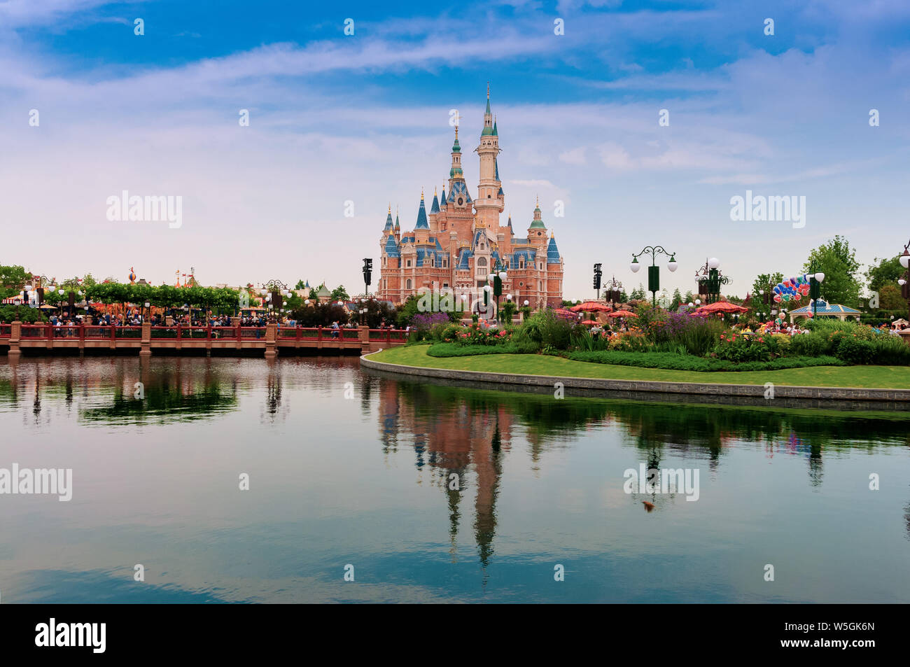 --FILE--A view of the Disney Castle in the Shanghai Disneyland at the ...