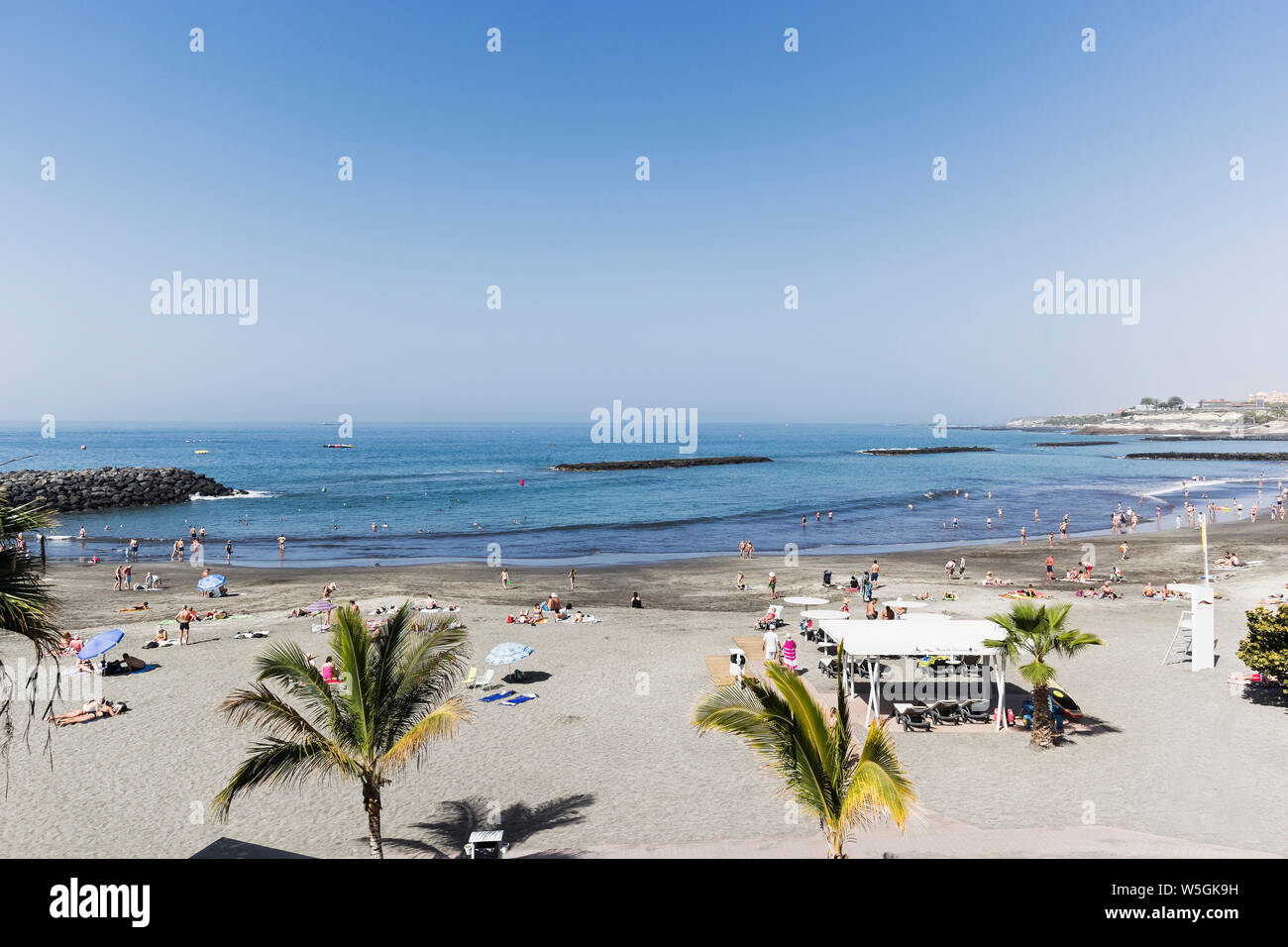 Beach at Costa Adeje, Tenerife, Spain Stock Photo - Alamy