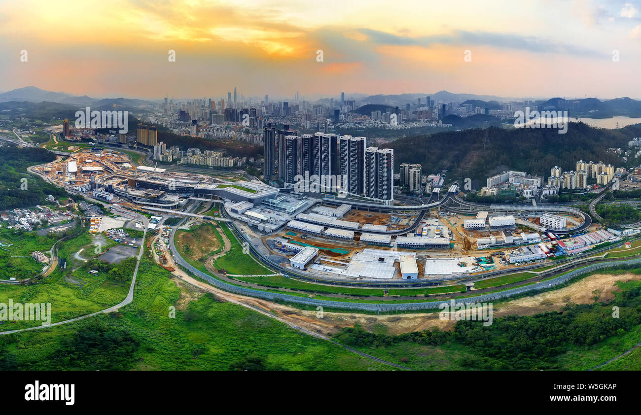 --FILE--The Liantang Port, being built to connect Shenzhen with Hong ...