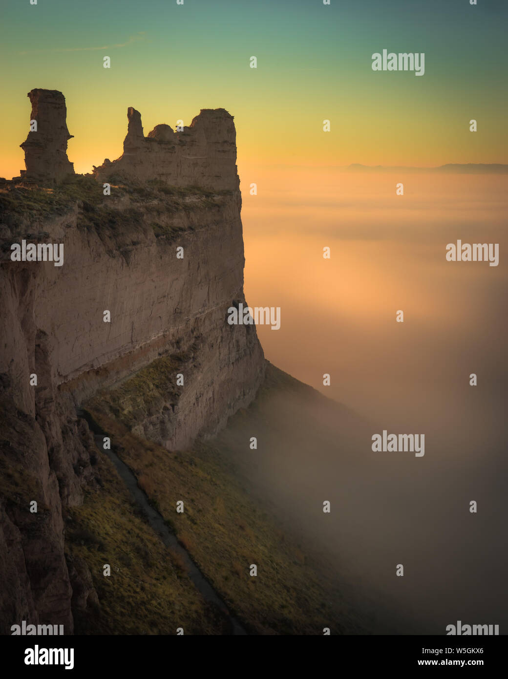 Fog desert aerial hi-res stock photography and images - Alamy