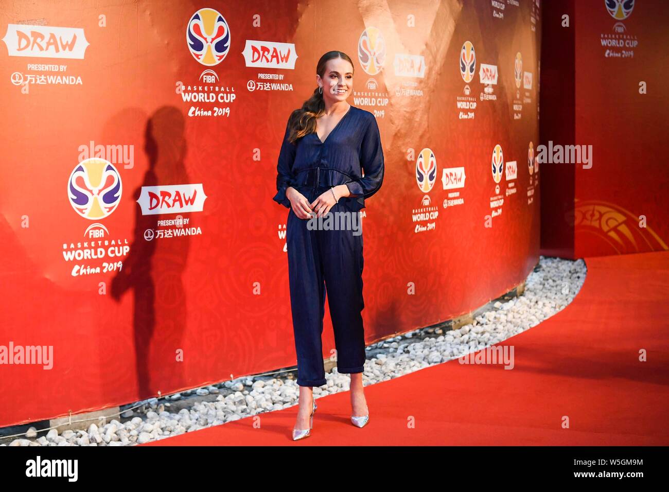 Popular NBA 2KTV host Rachel DeMita poses as she arrives on the red ...