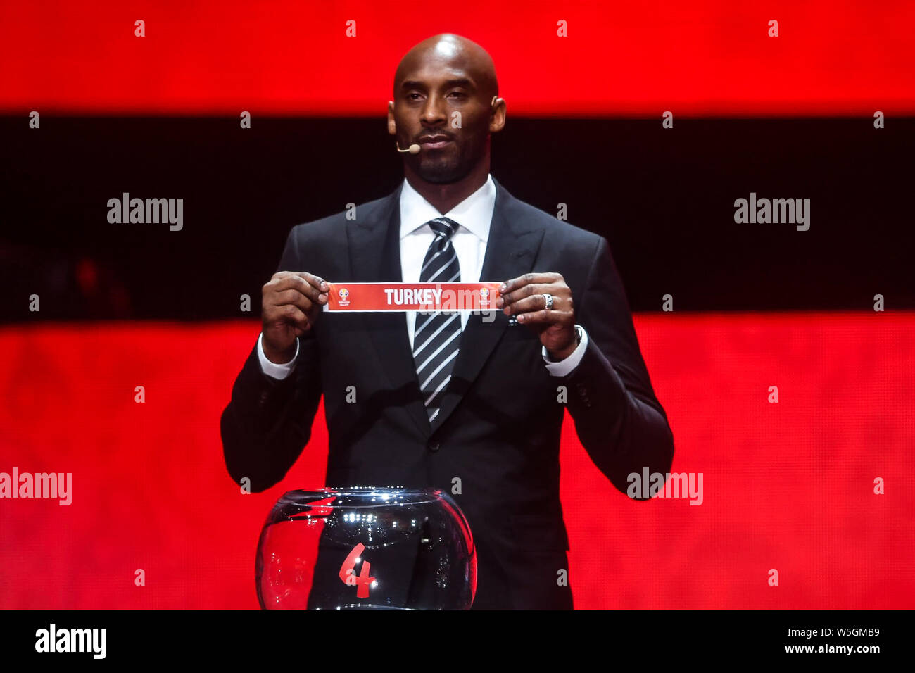 Former NBA basketball player and FIBA World Cup Ambassador Kobe Bryant ...