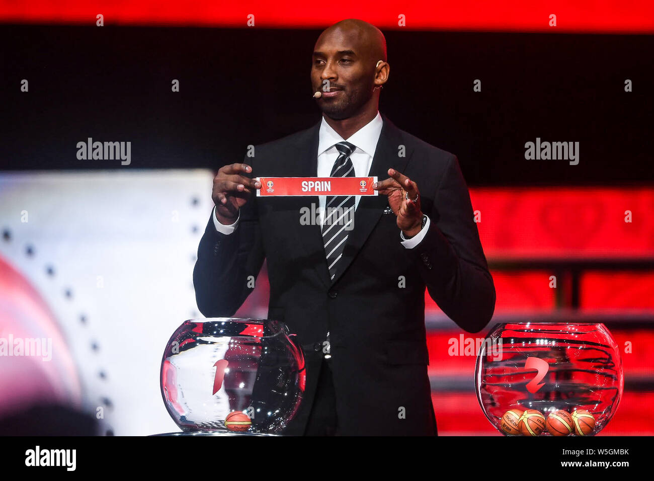 Former NBA basketball player and FIBA World Cup Ambassador Kobe Bryant ...