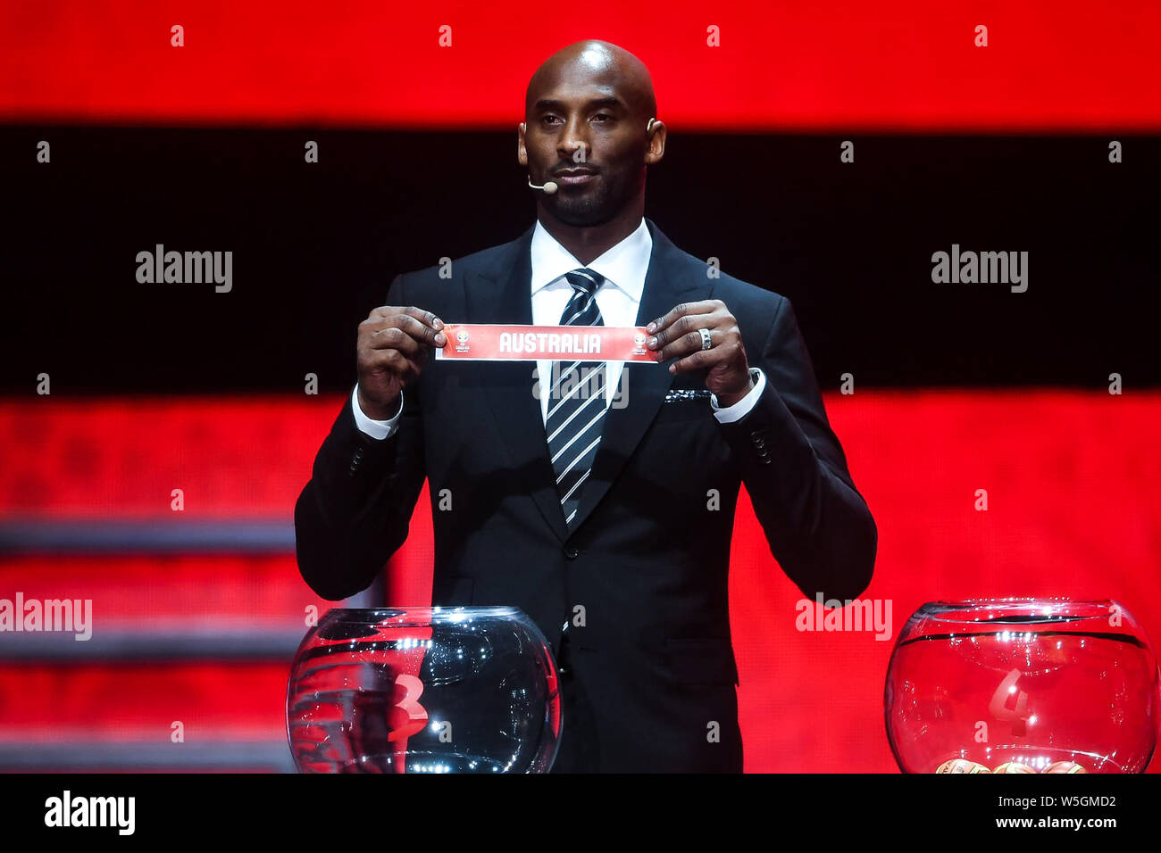 Former NBA basketball player and FIBA World Cup Ambassador Kobe Bryant ...
