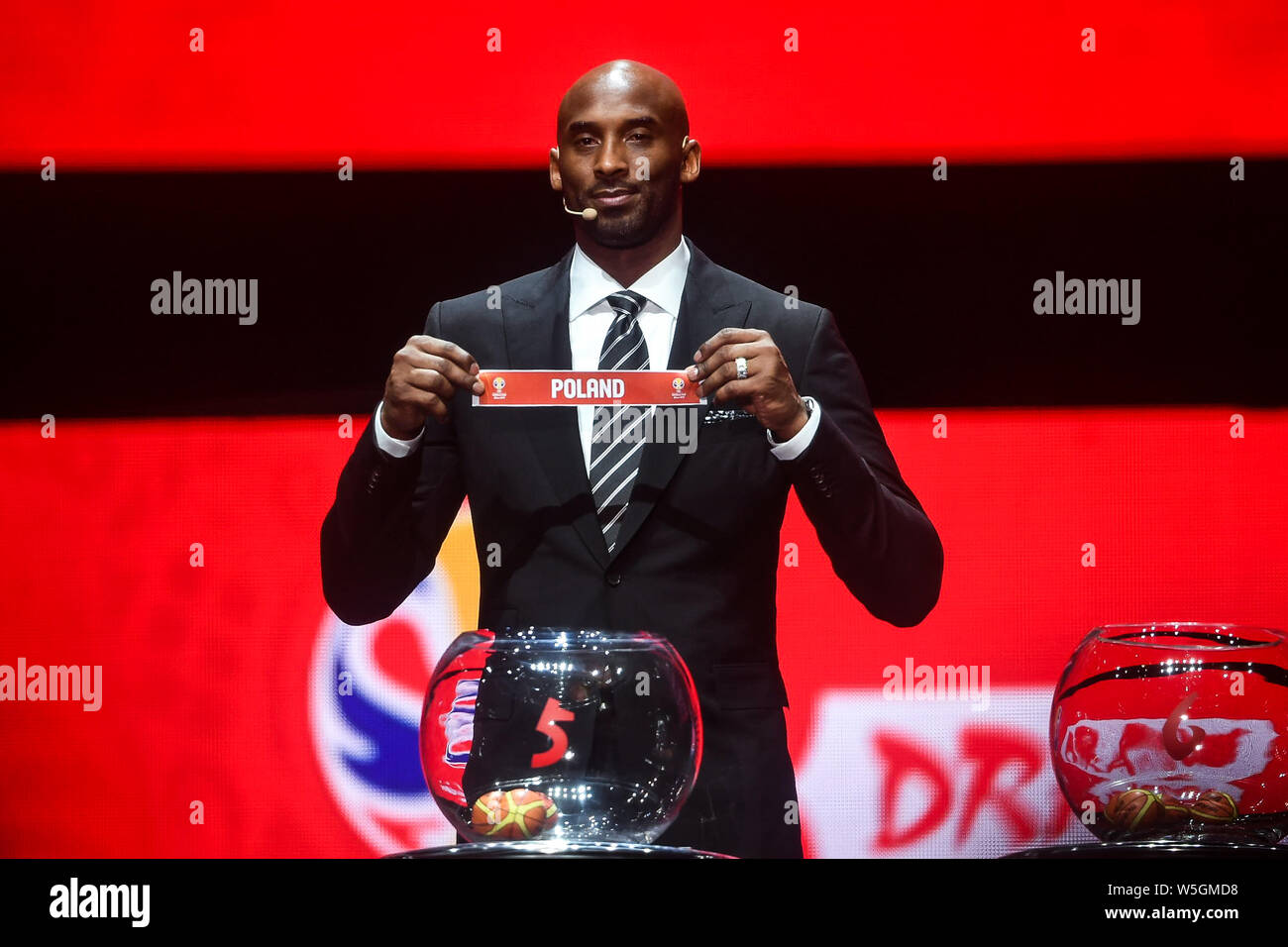 Former NBA basketball player and FIBA World Cup Ambassador Kobe Bryant ...